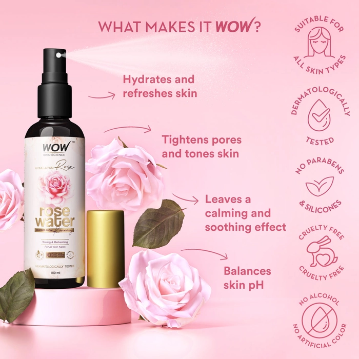 Rose Water Benefits & Uses of for a Glowing, Hydrated Skin | Buy Wow